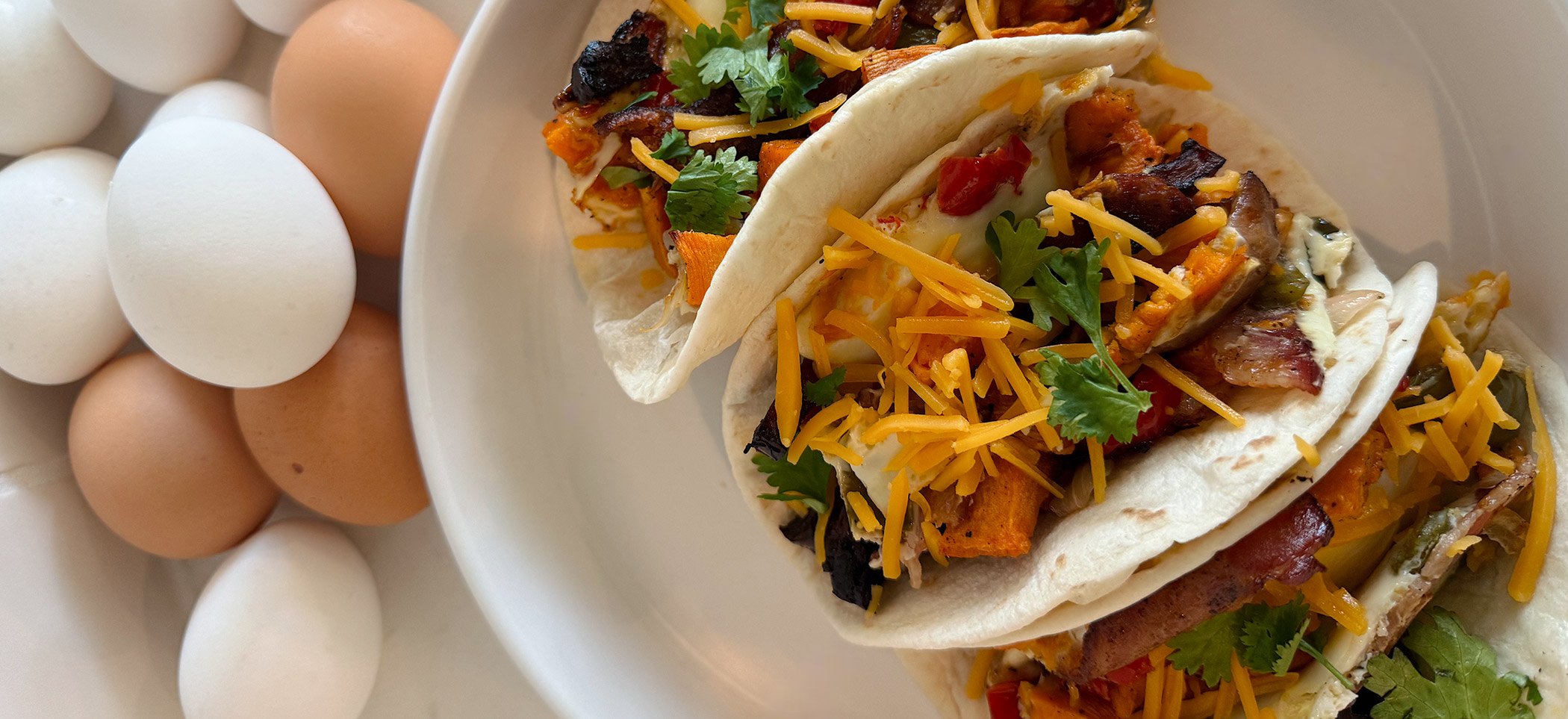 One-Pan Sweet Potato and Egg Fajitas | Louisiana Egg Commission