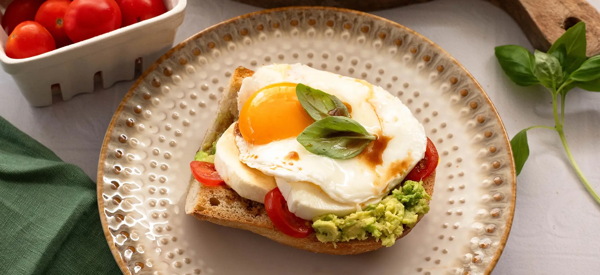 Caprese Egg Toast | Louisiana Egg Commission